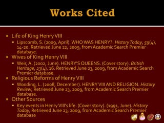 King Henry VIII | PPTX