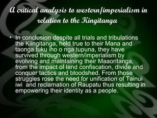 The Kingitanga Movement | PPT