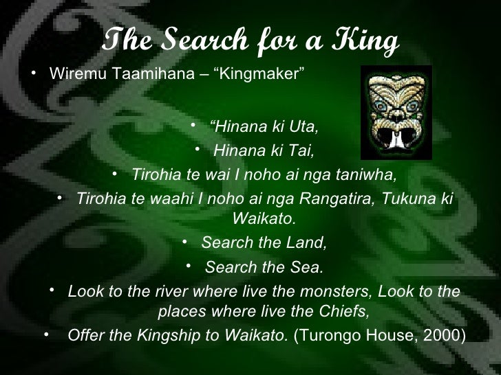 The Kingitanga Movement