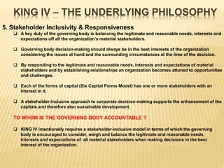 KING IV Report On Corporate Governance In South Africa Part I | PPTX