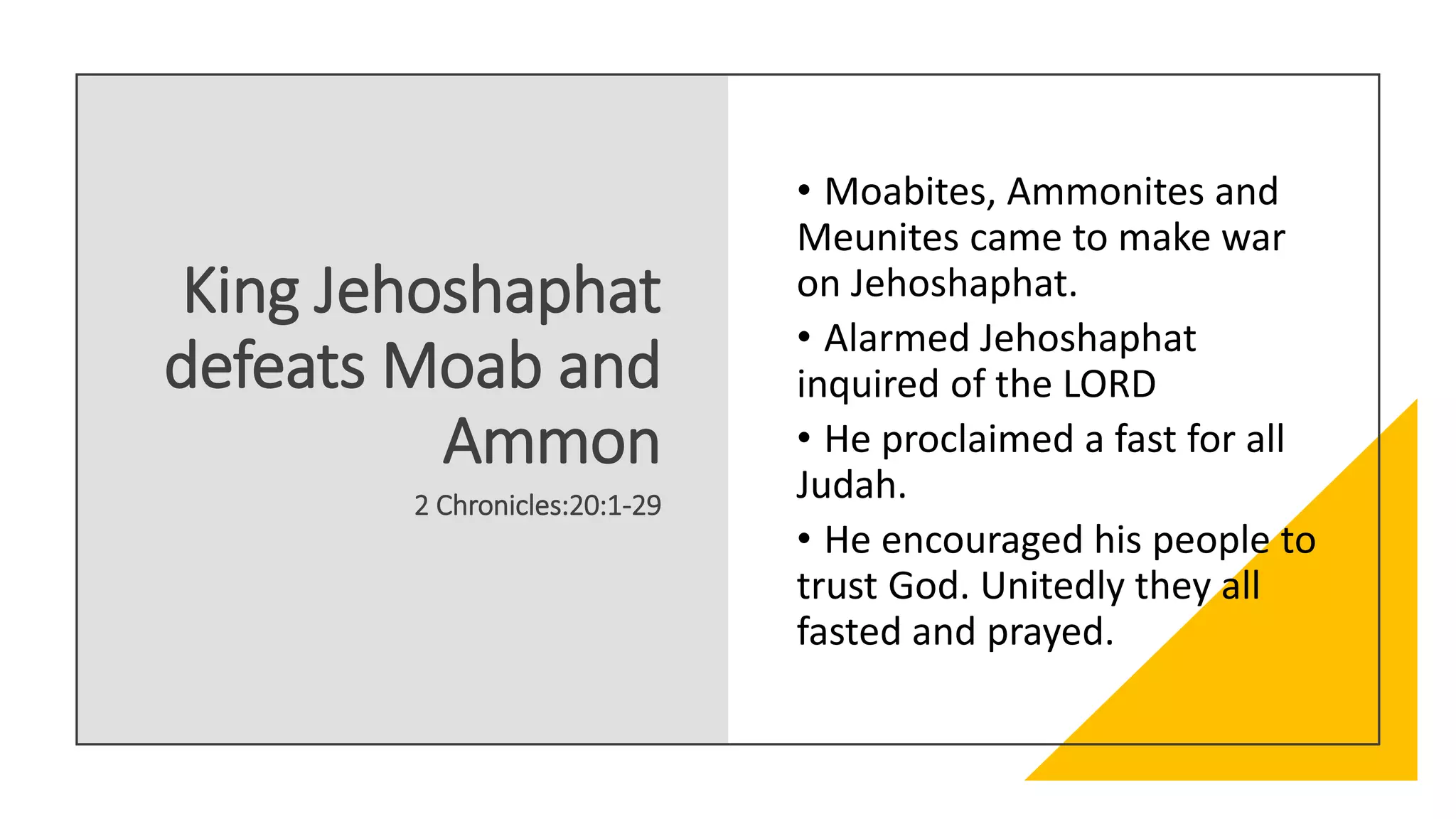 King jehoshaphat | PPTX