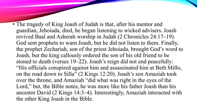King Joash.pptx | Christianity | Religion & Spirituality