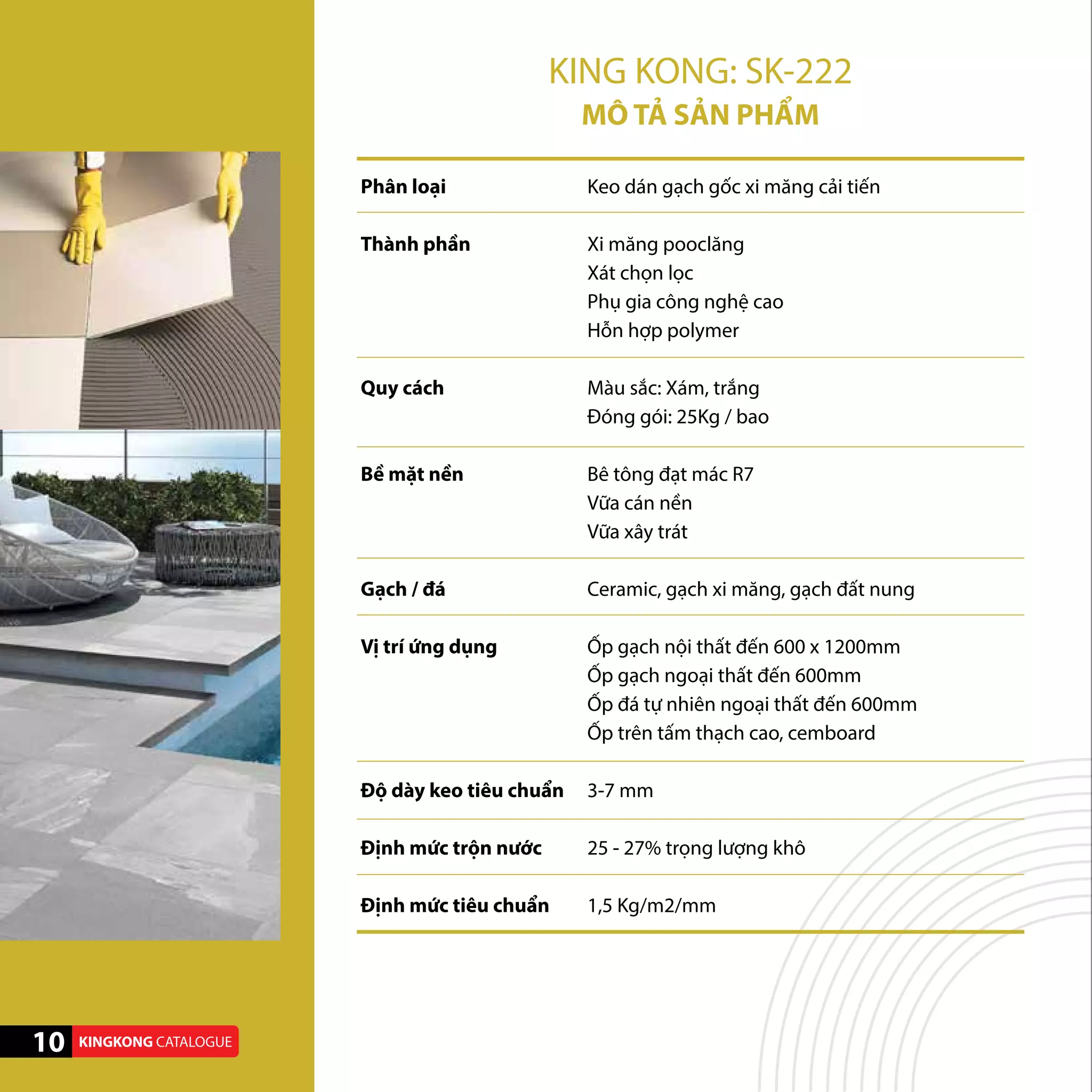 Keo dan gach KingKong | PDF