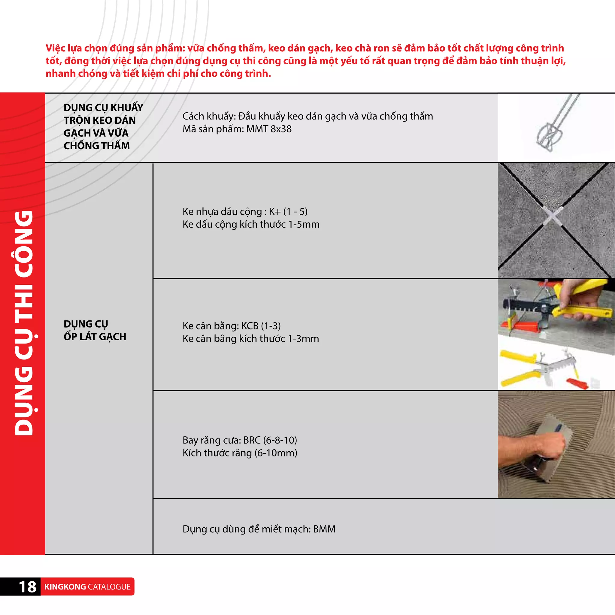 Keo dan gach KingKong | PDF