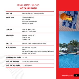 Keo dan gach KingKong | PDF