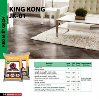 Keo dan gach KingKong | PDF