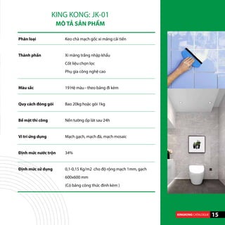 Keo dan gach KingKong | PDF