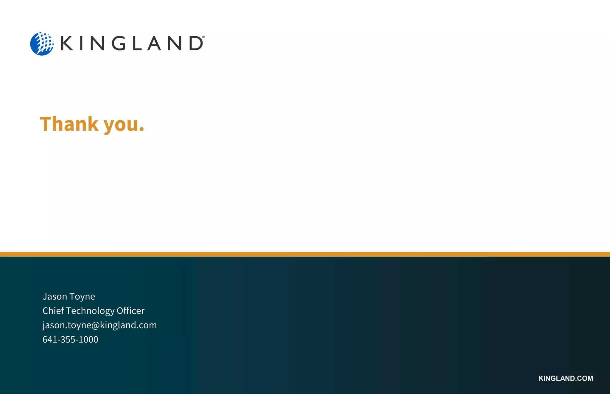 The 4th Generation Kingland platform | PPT