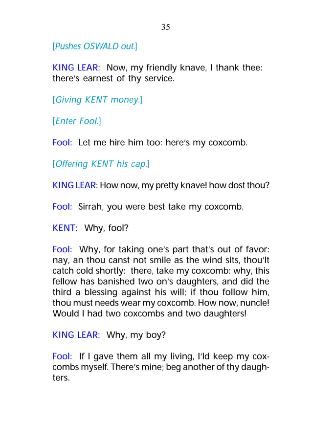 Shakespeare - King lear play | PDF