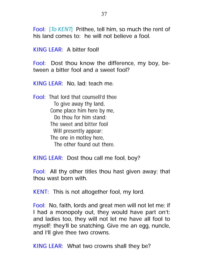 Shakespeare - King lear play | PDF