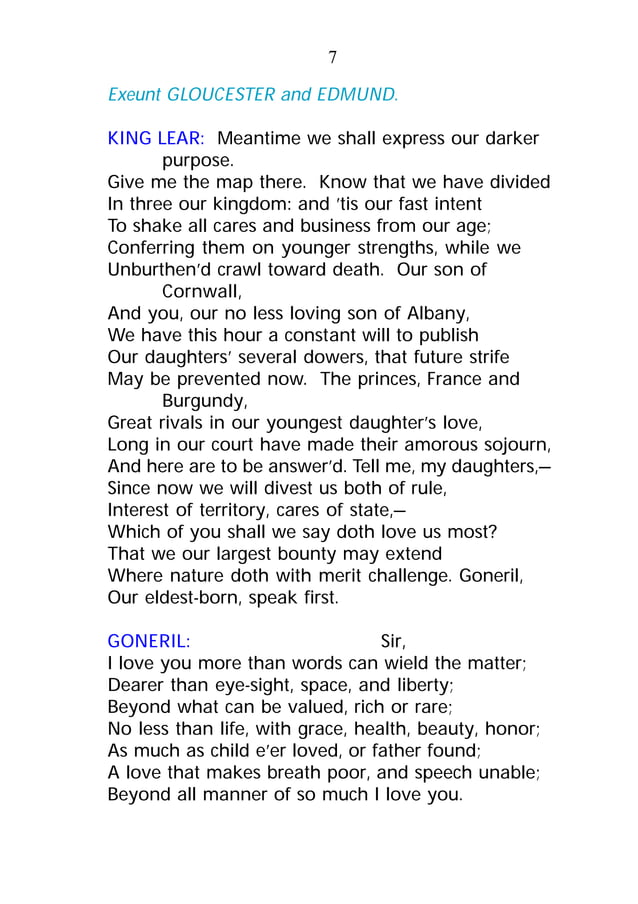 Shakespeare - King lear play | PDF