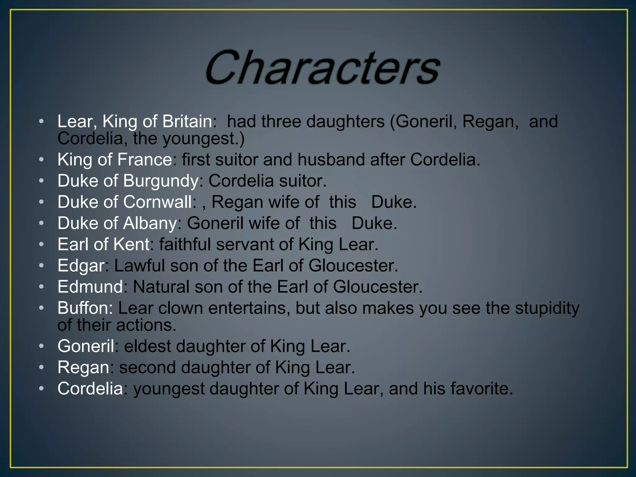 The King lear | PPT