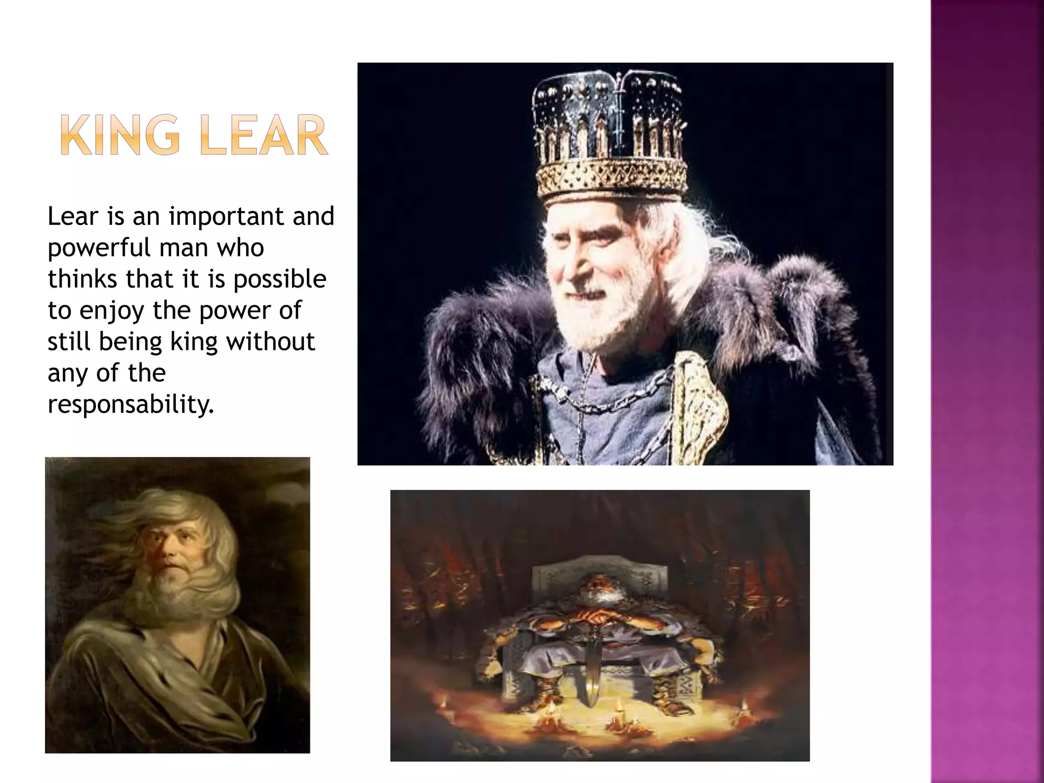 King Lear by Rocío Lanuza 4ºB | PPTX