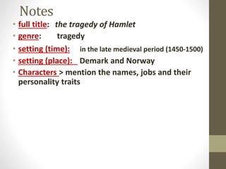 the introduction to hamlet's play .pptx