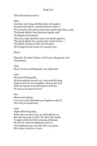 King lear - william shakespeare | PDF
