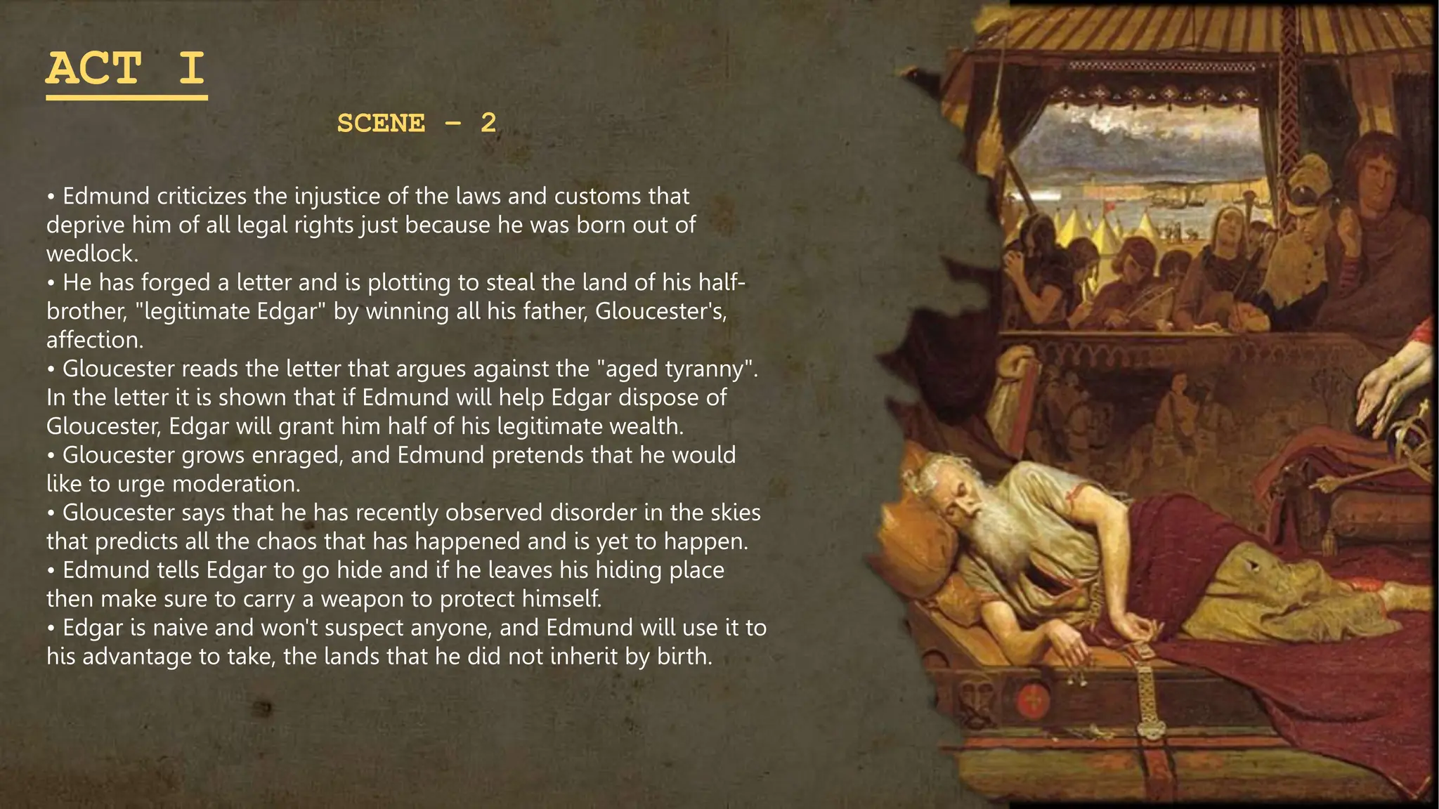 King Lear - A Tragic Hero Fall explained | PPTX