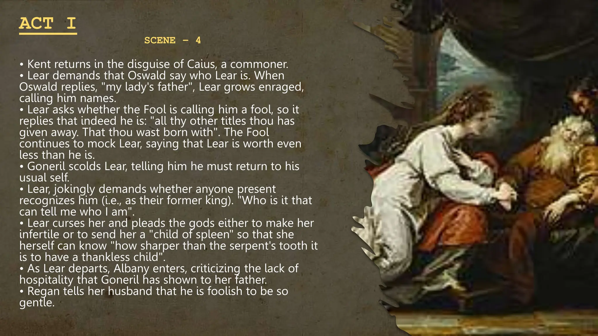 King Lear - A Tragic Hero Fall explained | PPTX