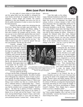 King Lear Learning Guide | PDF