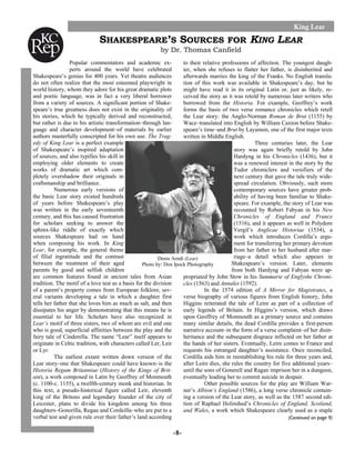 King Lear Learning Guide | PDF