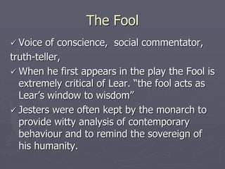 King lear madness and wisdom | PPT