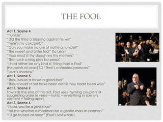 King Lear Quotes AO2, AO3 & AO4- A2 EXAM | PPTX