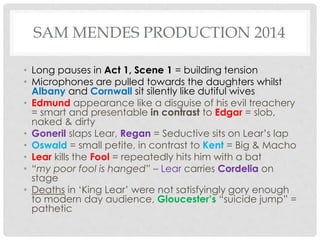 King Lear Quotes AO2, AO3 & AO4- A2 EXAM | PPTX | Obscenity and ...