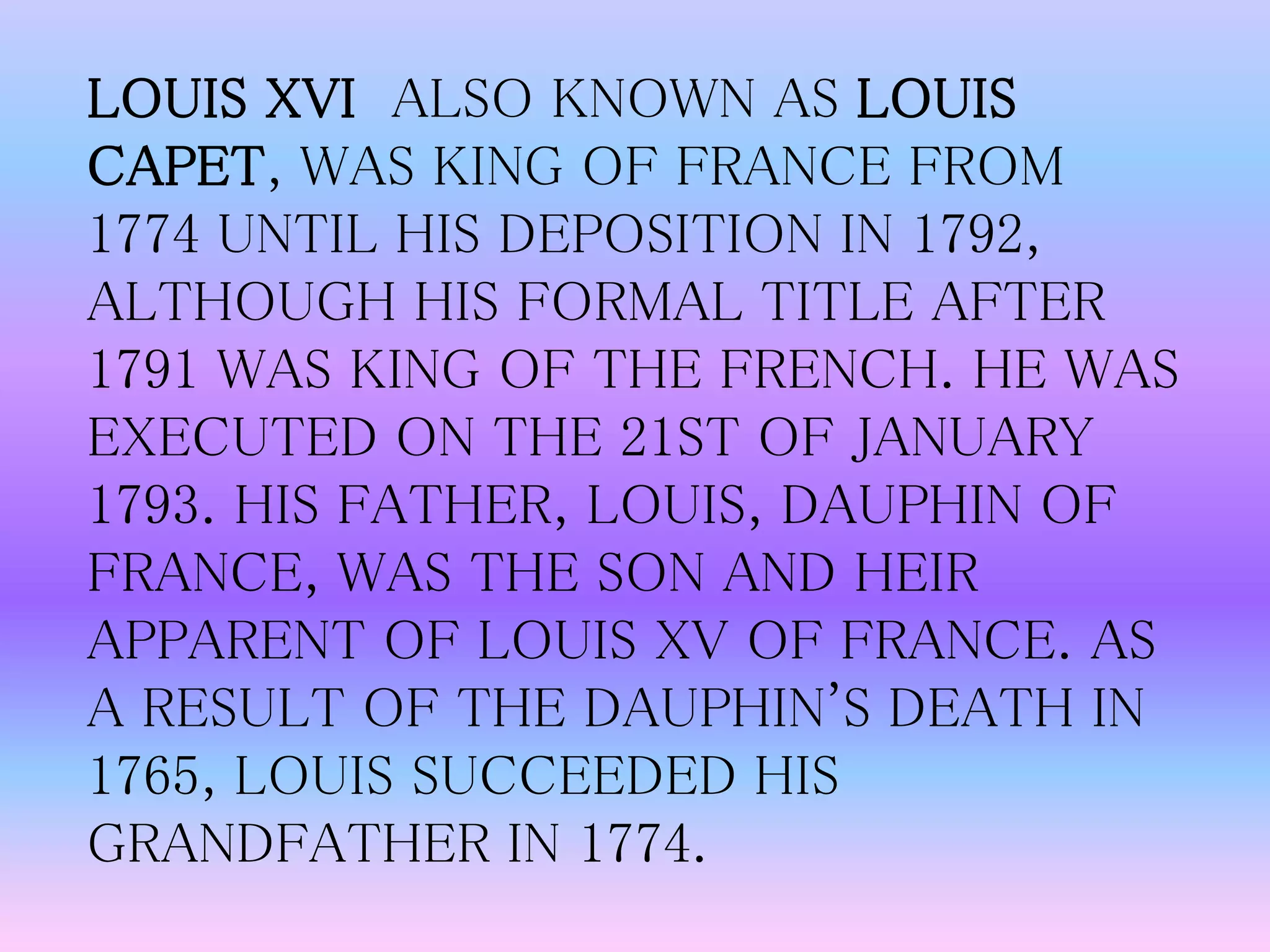King Louis XVI | PPTX