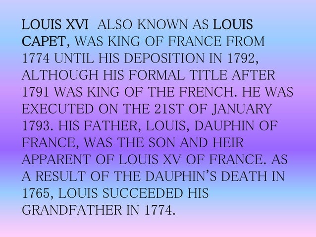 King Louis XVI | PPTX