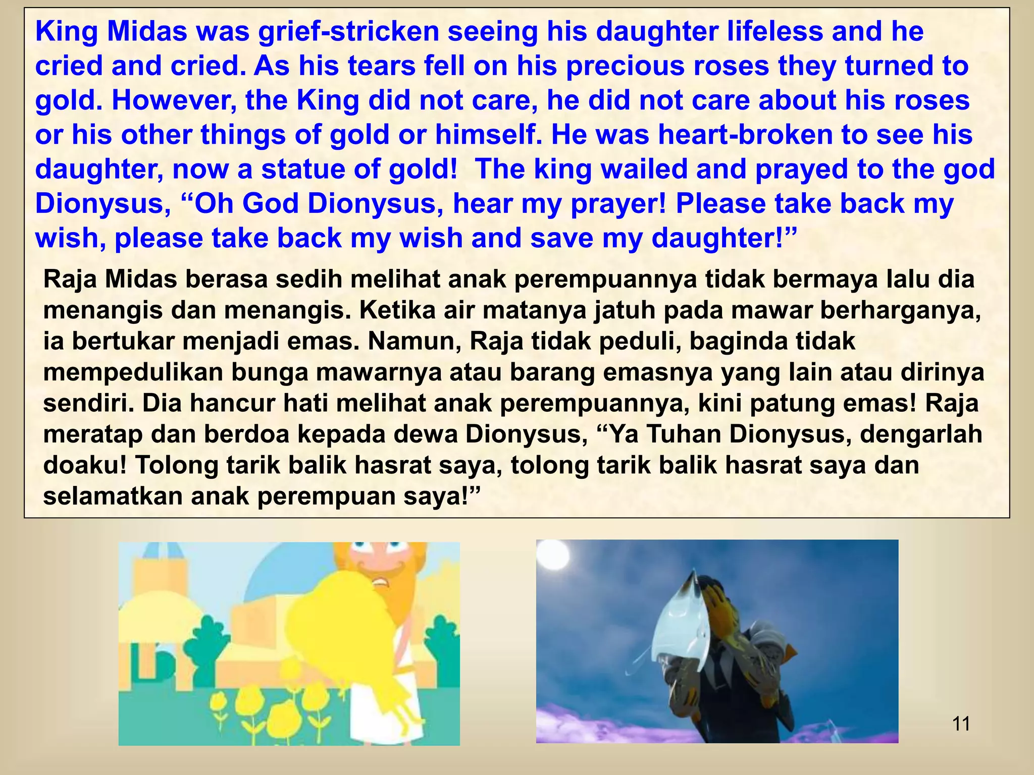King Midas and The Golden Touch - A Story with Life Lessons (English ...