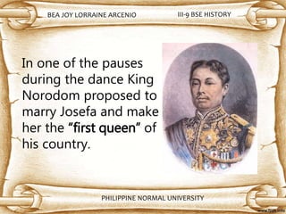 King norodom I of Cambodia and his love in the Philippines | PPTX