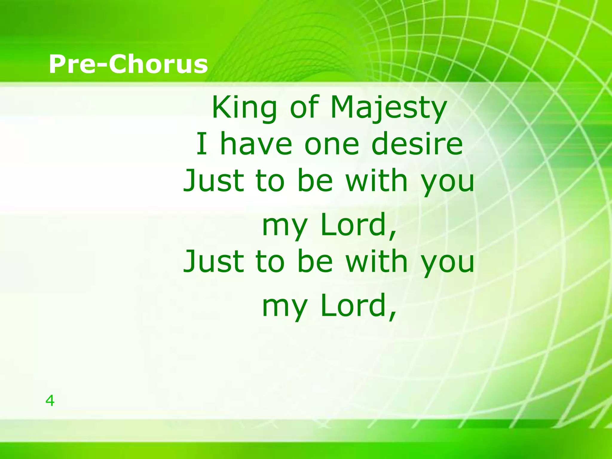 King of majesty | PPTX