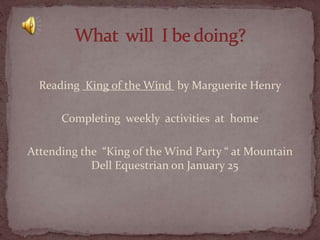 King of the wind project | PPT