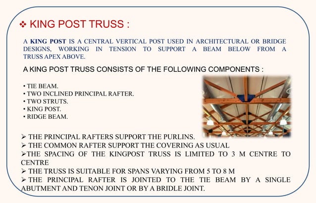 KING & QUEEN POST TRUSS | PPTX | Woodworking | Arts and Crafts