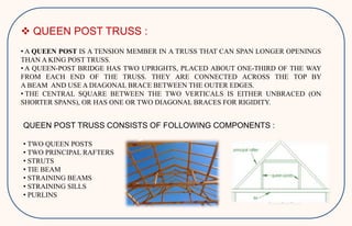 KING & QUEEN POST TRUSS | PPTX