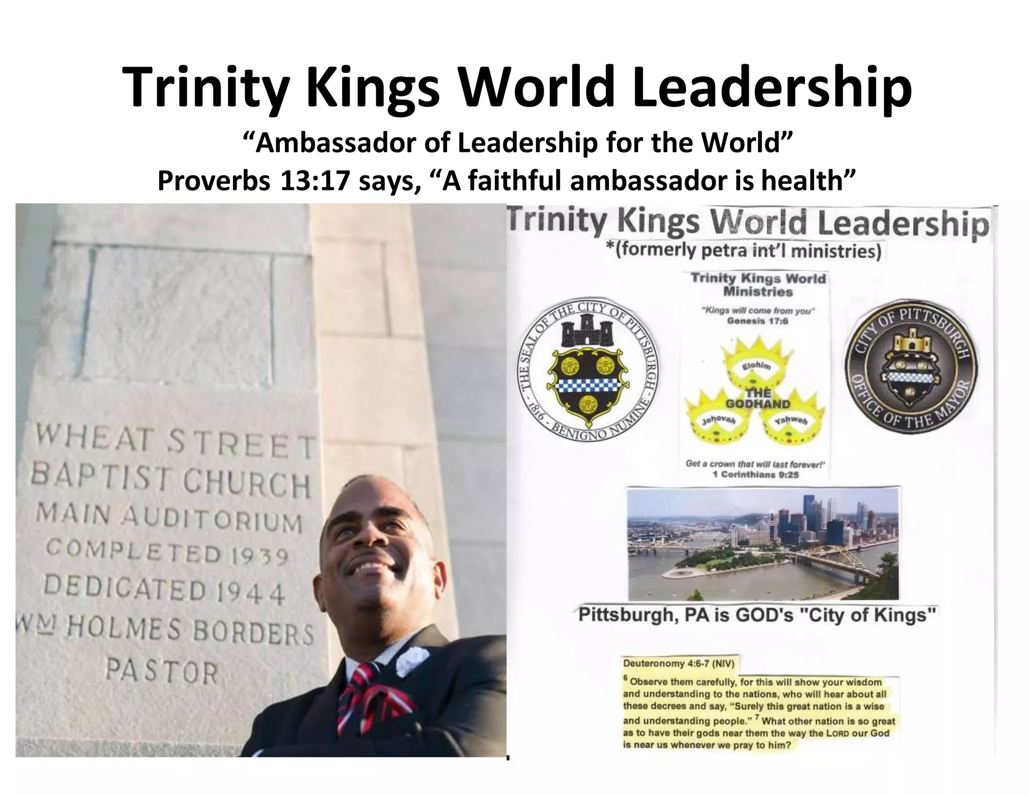 Trinity Kings World Leadership: King Rev. Dr. Ralph Watkins of the ...