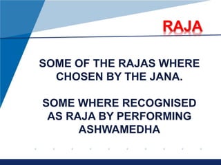 Kings kingdom-and-early-republic class 6 NCERT Social , History | PPSX