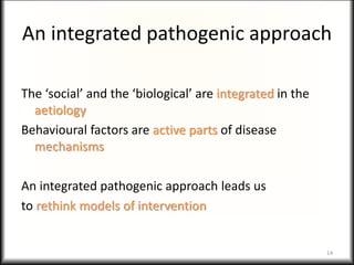 Aetiology and prediction: the difference between pathogenesis and ...