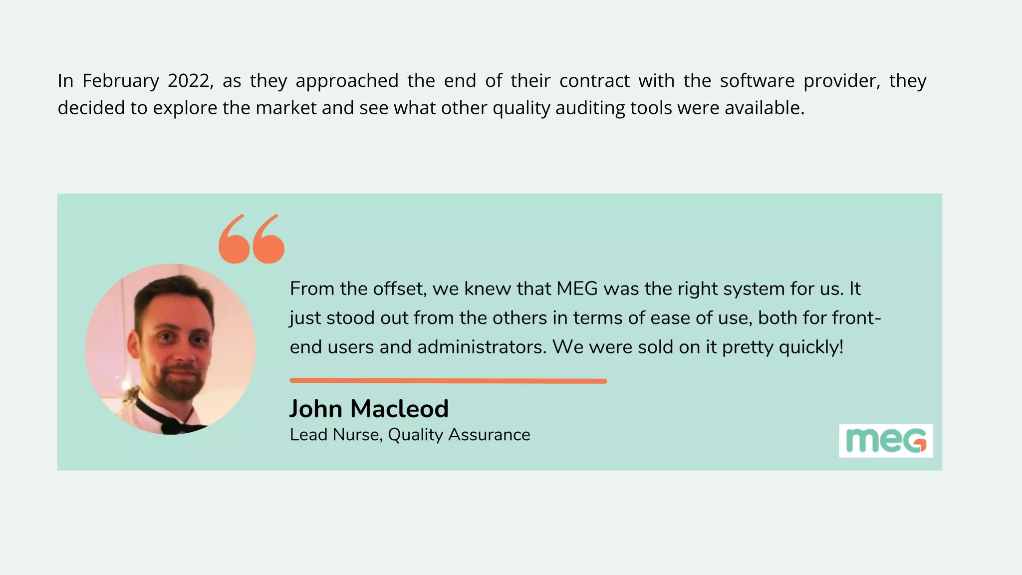 Transforming Quality Auditing at King's College Hospital Using MEG | PPT