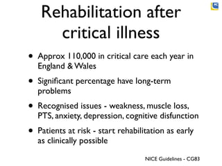 Enhancing Recovery from Critical Care with FES | PPT