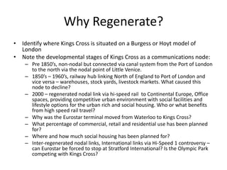 Kings cross regeneration | PPT