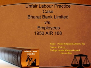 unfair labour pratice | PPT