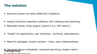 Kings fund - implementing Hyku | PPT
