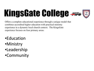 KingsgateCollege.com Info Packet | PPTX