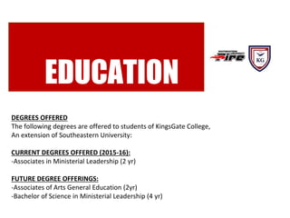 KingsgateCollege.com Info Packet | PPTX