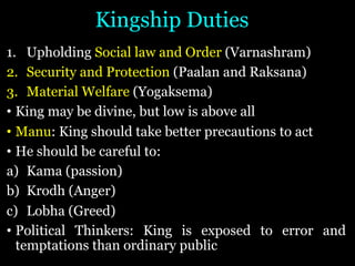 Kingship Role, Duties and Concept of Divinity | PDF
