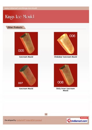 kings-ice-mould, MUmbai, Icecream Mould | PDF