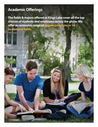 Kings Lake University Brochure | PDF | Professional School ...