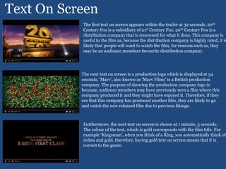 Kingsman Trailer Analysis | PPT