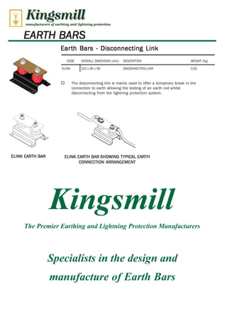 Kingsmill Copper Earth Bars - 10 Way | PDF