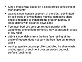King's model-Geomorhology Chapter | PPT